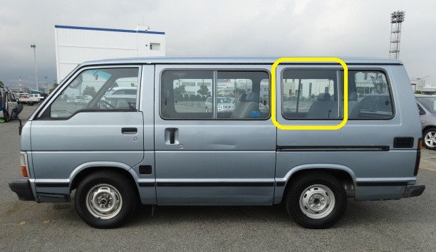 Replacement Left Rear Cargo Glass for TOYOTA HIACE | New & Secondhand ...